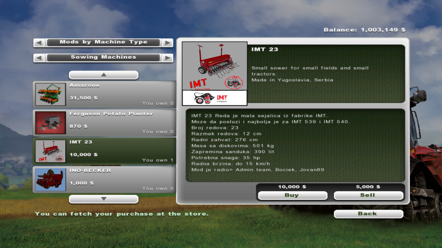 IMT Seeder 23 Reda - LS2013.com